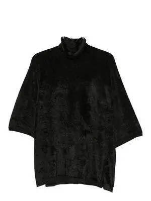 SEMICOUTURE Genesis Turtle-neck Sweater - Black