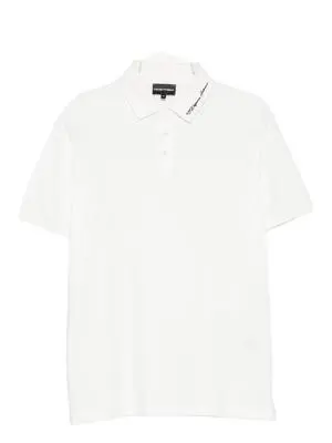 Emporio Armani Cotton Polo Shirt - White