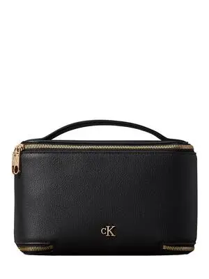CALVIN KLEIN Minimal Monogram Logo Cosmetic Case