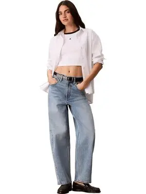 Calvin Klein Calvin Klein Seamed Barrel Jeans Light Range