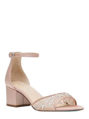 Betsey Johnson Eliat Ankle Strap Sandal - Beige