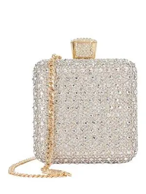 Dune London Elida Crystal Box Clutch - Silver