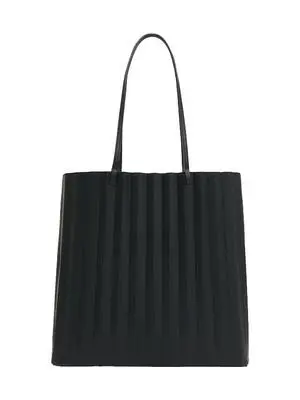MANSUR GAVRIEL Large Filo Pleated Tote - Black/flamma