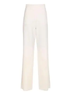 Max Mara Tailored Wool Trousers - White