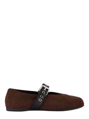 Miu Miu Miu Miu Ballet Flat Woman Brown Brown
