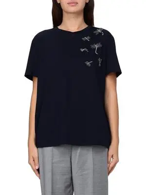 Max Mara Max Mara Studio T-Shirt Woman Ocean Multicolor