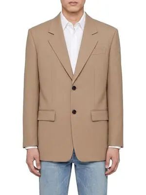 Saint Laurent Single Breasted Blazer - Cream