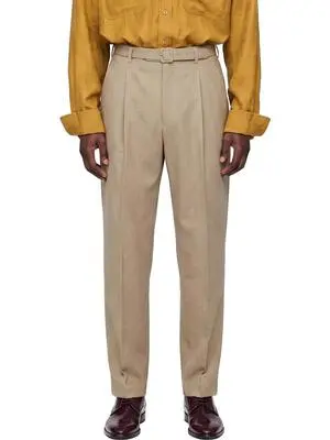 Saint Laurent Tailored Trousers - Cream