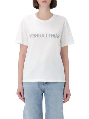 SAINT LAURENT Saint Laurent T-Shirt Woman White