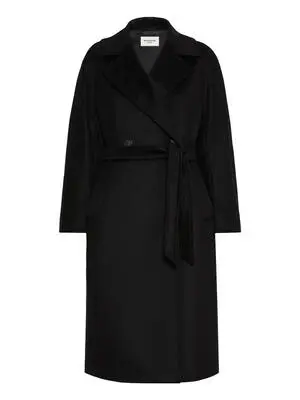 Max Mara Double-breasted Wool Coat - Black