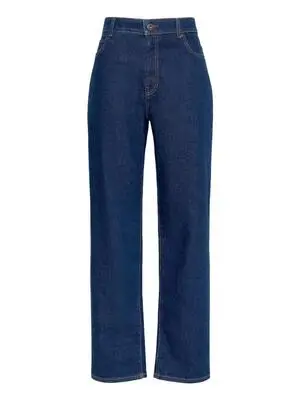 Max Mara Max Mara Straight-Leg Denim Jeans Navy