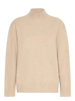 Max Mara Cashmere Roll Neck Jumper - Beige