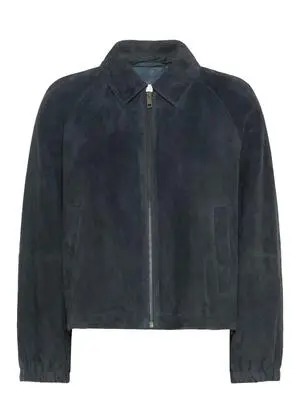 Max Mara Suede Jacket - Navy
