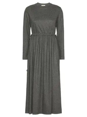 Max Mara Jacquard Jersey Long Dress - Medium Grey