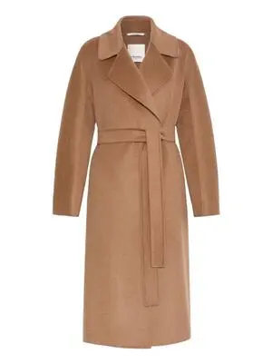 Max Mara Wool, Cashmere And Angora Midi Coat - Camel