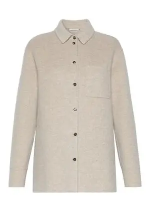 Max Mara Wool And Cashmere Broadcloth Jacket - Sand