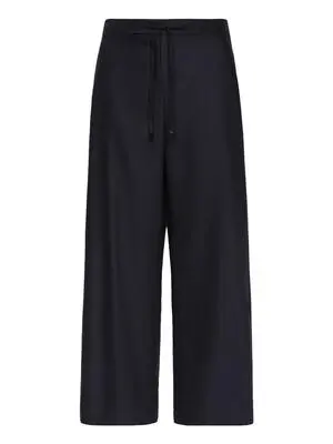 Max Mara Stretch Wool Joggers - Midnightblue