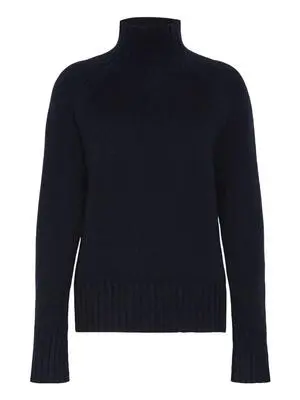 Max Mara Max Mara Wool And Cashmere Yarn Turtleneck Sweater Ultramarine