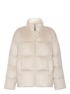 MAX MARA Max Mara Short Reversible Quilted Cashmere Puffer Jacket