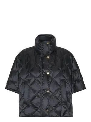 Max Mara Water-repellent Canvas Padded Cape - Black