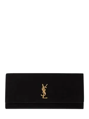 SAINT LAURENT Saint Laurent Kate Clutch On Chain In Suede