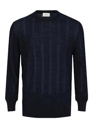 Bally Vertical Pattern Cashmere Sweater - Ink