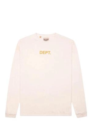 GALLERY DEPT. Dept Logo Long Sleeve T-shirt - Beige