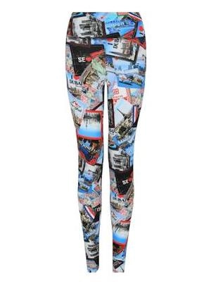 BALENCIAGA Allover Cities Highrise Leggings