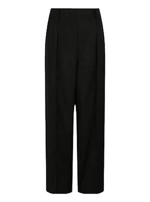 FERRAGAMO High-waisted Wide-leg Trousers - Black