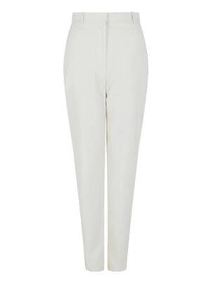 Alexander McQueen High Waisted Wool Trousers - Ivory
