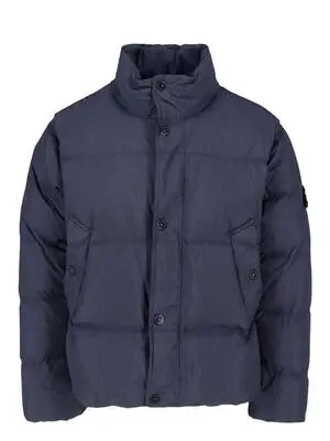 Stone Island Crinkle Reps Ny Zip Jacket - Blue
