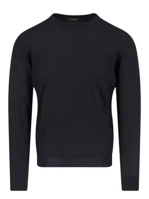 Loro Piana Superlight Cashmere Crew Neck Sweater - Black