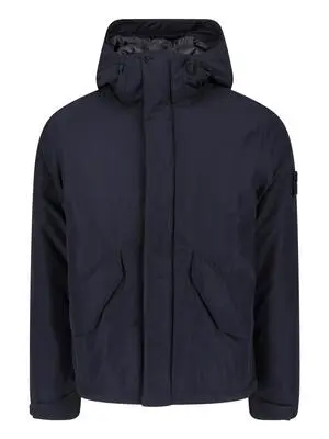 Stone Island Micro Reps Ny Hooded Jacket - Black