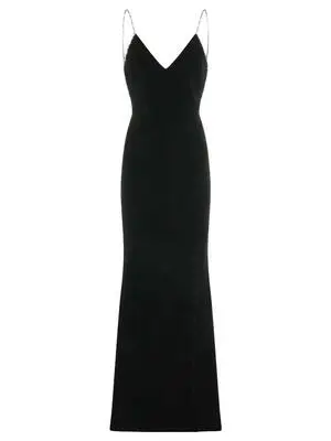 TOM FORD Crystal-embellished Backless Gown - Black