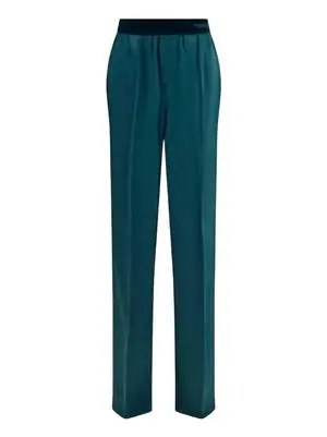 TOM FORD Logo-stripe Trousers Green