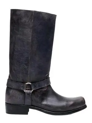 GOLDEN GOOSE Buckled Biker Boots - Black
