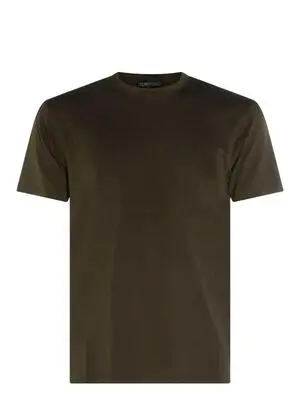 TOM FORD Embroidered Logo Crew-neck T-shirt - Brown