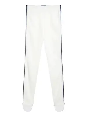 Prada Stirrup Pants With Contrast Piping - Cream
