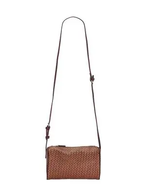8 Other Reasons Mini Barrel Bag In Brown - Woven