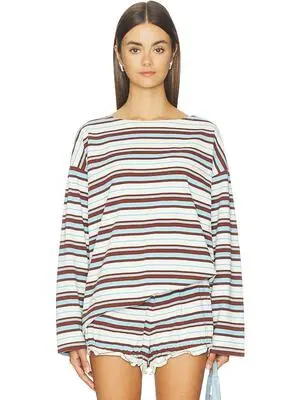 POSSE Posse Nadine Long Sleeve Top In Multi