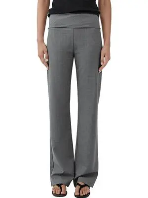 ST. AGNI Wool Studio Pants - Pumice