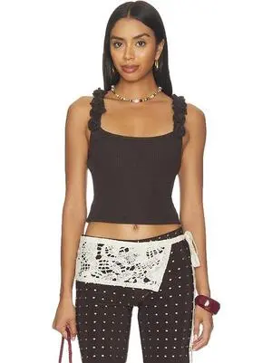 Heartloom Marone Top In Chocolate - Coco
