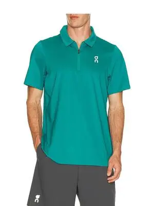 On Court Polo In Green - Neem