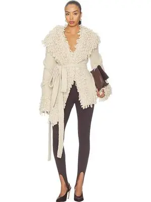 Attico Wrap Blouson Jacket - Beige