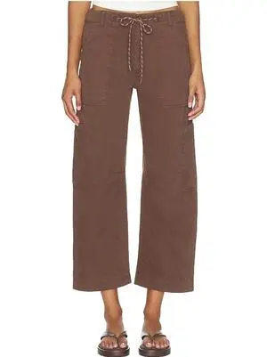 PISTOLA Sabrina Curved Utility Pant In Brown - Lindt