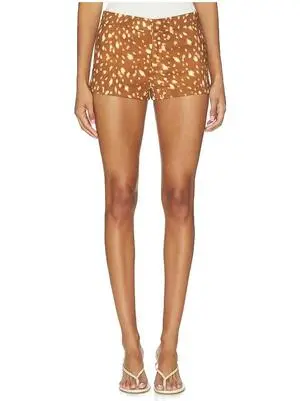 LOVERS AND FRIENDS Jocelyn Short In Brown - Bambi Brown