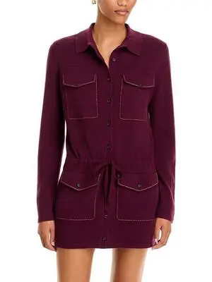 Guest In Residence Cashmere Industry Mini Dress Fig