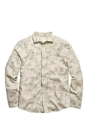 Billy Reid Cardinal Grid Cedar Shirt - White