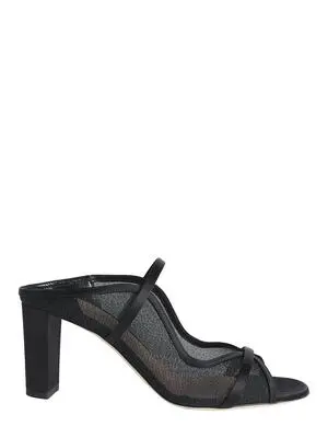 MALONE SOULIERS Mesh Norah Heeled Sandals - Black