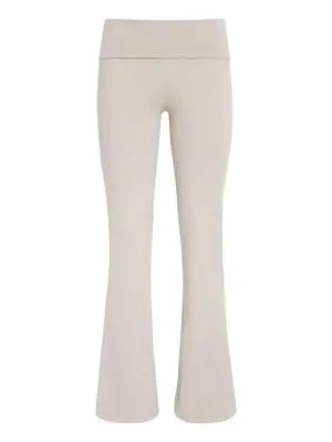 SKIMS Cotton Jersey Foldover Trousers - Beige